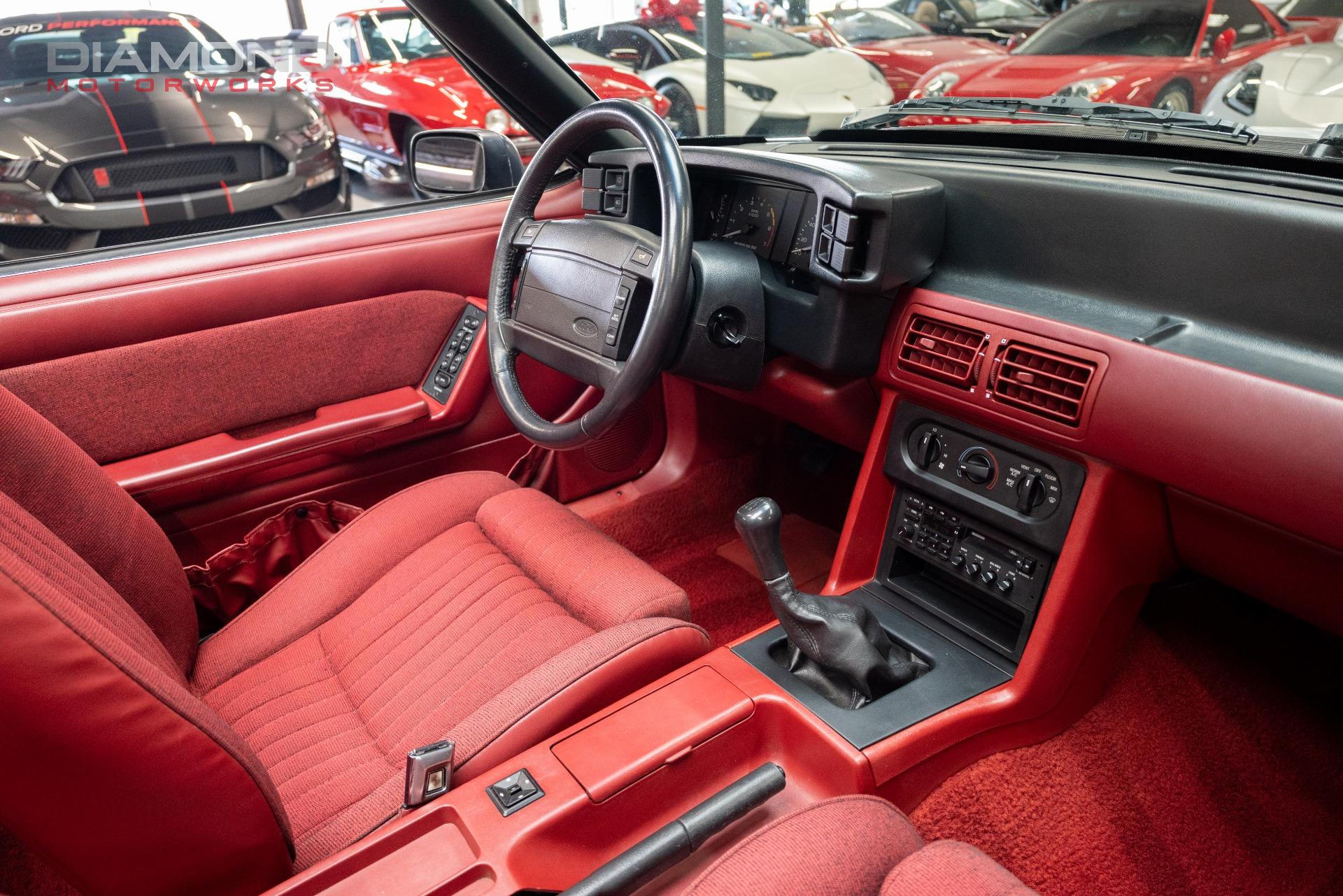1990 Mustang Red Interior